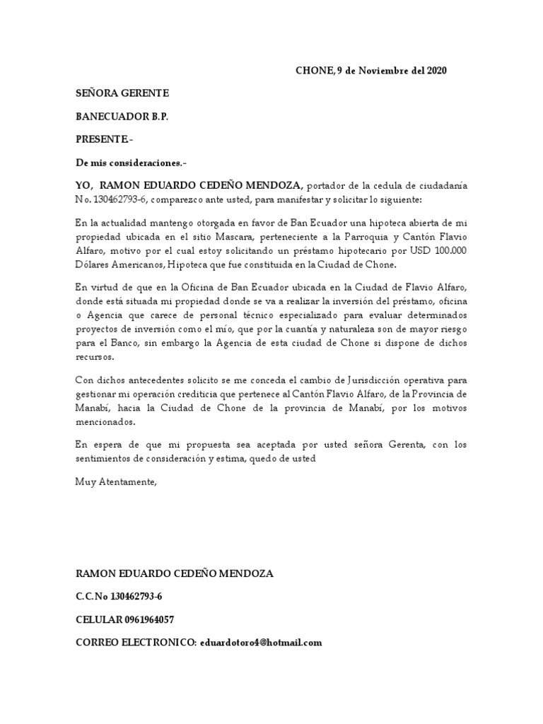 Carta Solicitando Reestructuracion de Credito Son Ley Solidaria 2020 ... Carta Solicitando Reestructuracion de Credito Son Ley Solidaria 2020 ...