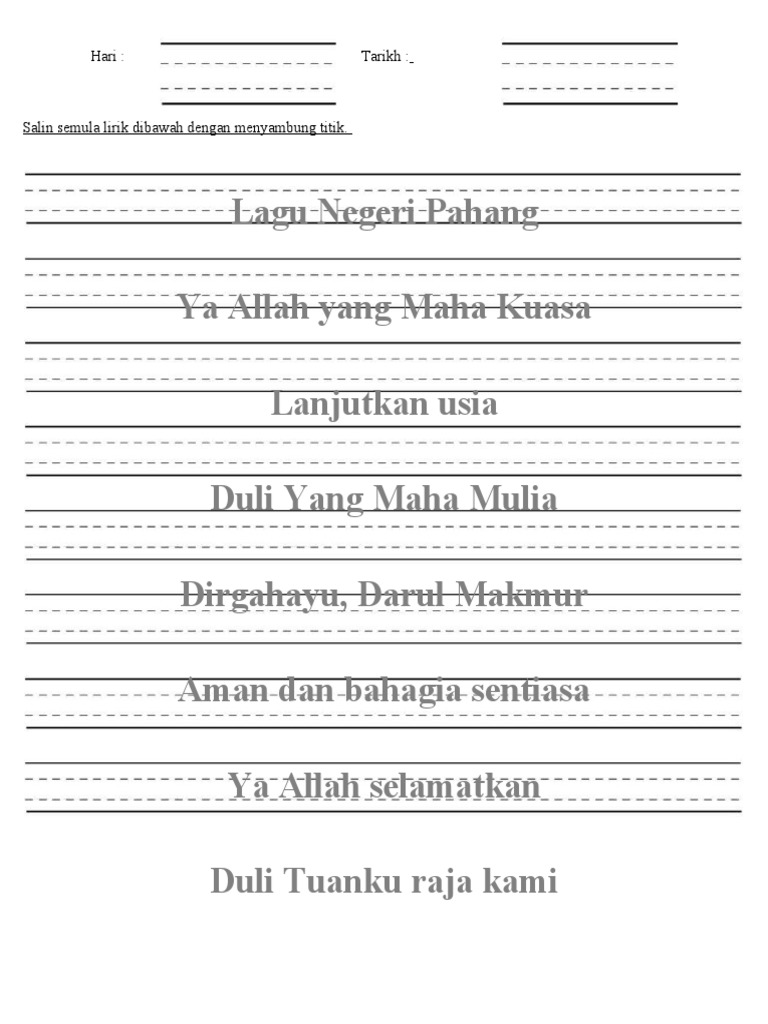 Lagu Negeri Pahang | PDF