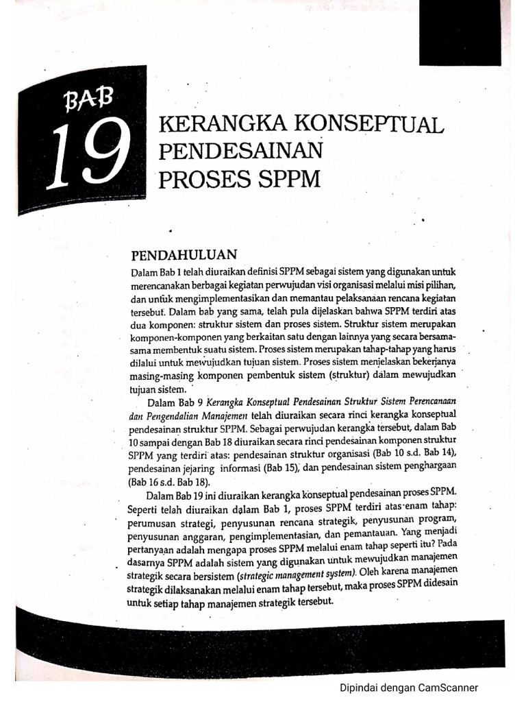 Kerangka Konseptual Pendesainan Proses SPPM | PDF