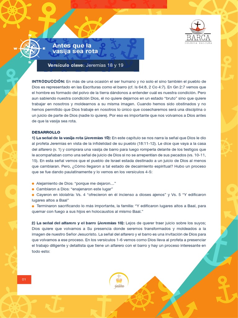 Antes Que La Vasija Sea Rota | PDF | Biblia | Religión y creencia