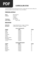 LCVP Curriculum Vitae Example | PDF | Behavior Modification | Learning