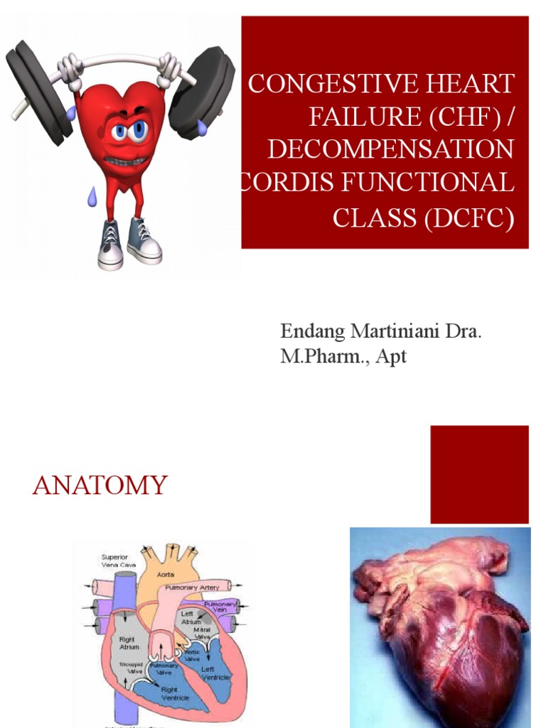 Congestive Heart Failure (CHF) / Decompensation Cordis Functional Class ...