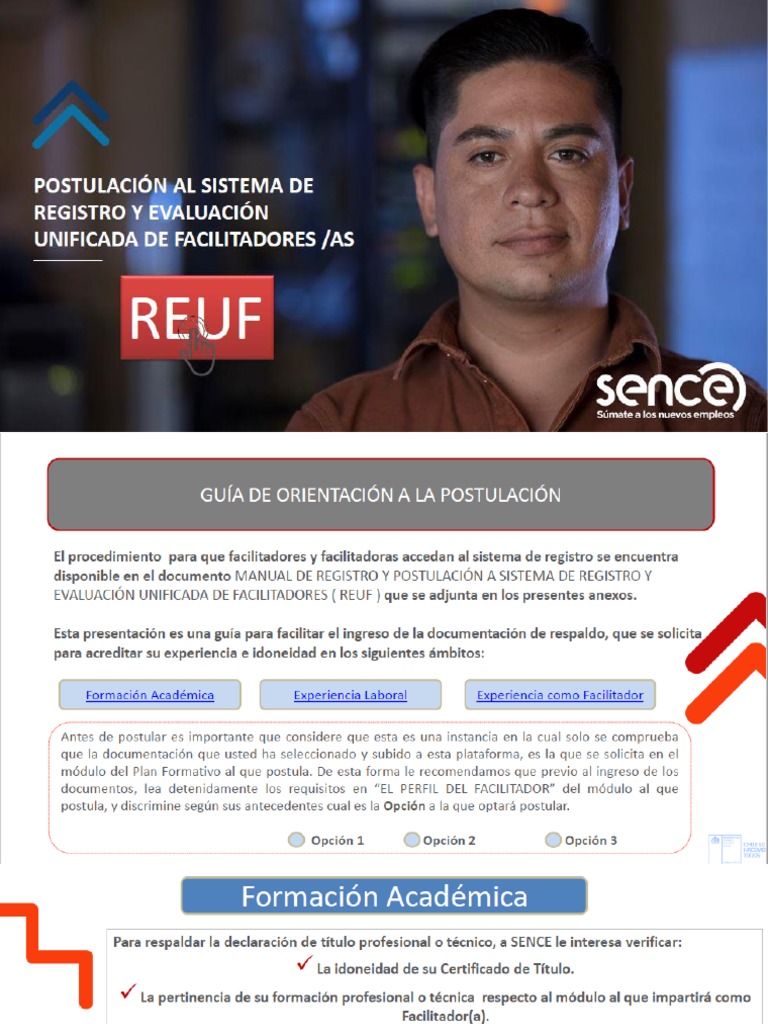 Guia de Orientacion A Postulacion Reuf 2021 | PDF