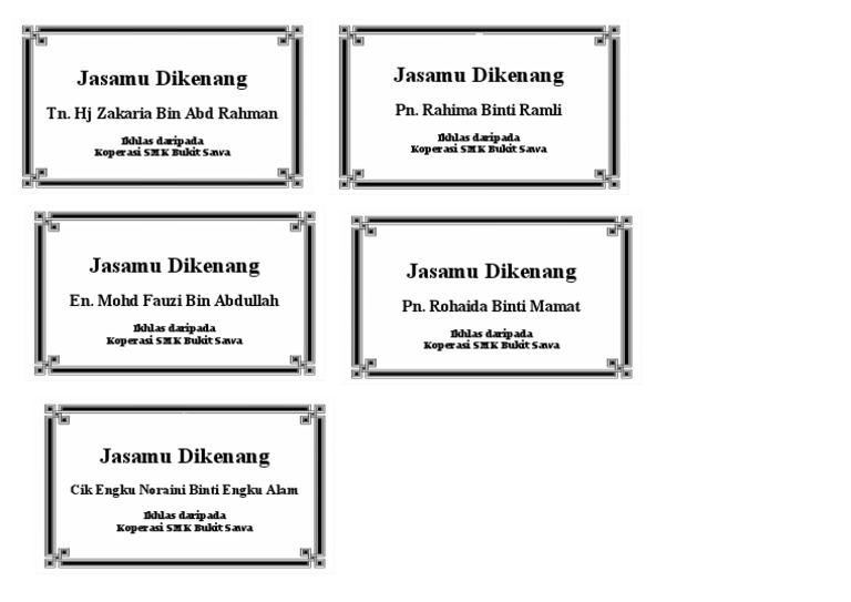 Label Hadiah | PDF