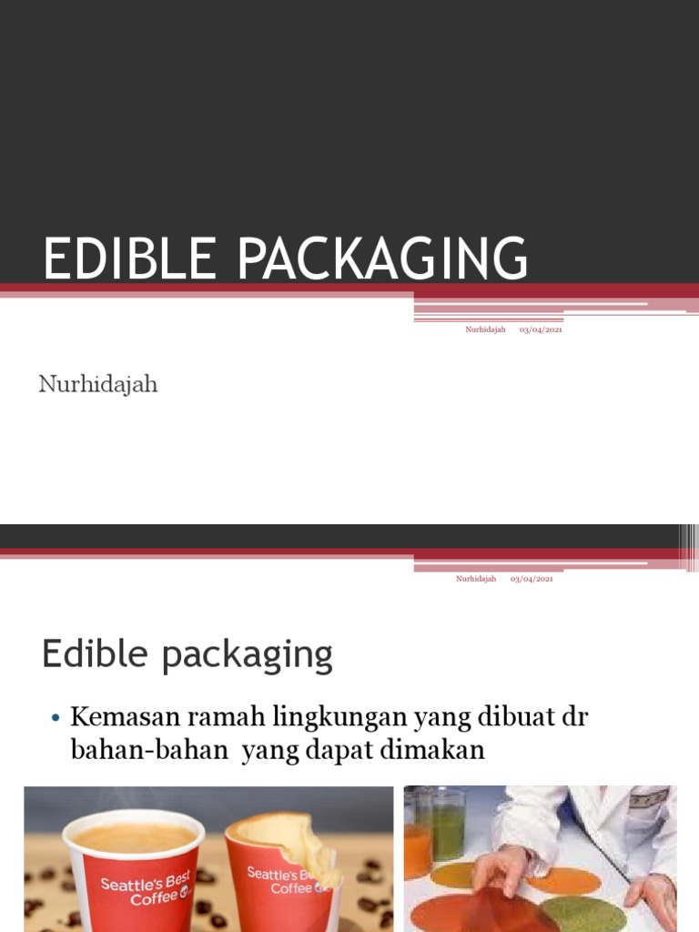Contoh dan Manfaat Edible Packaging | PDF | Teknologi & Rekayasa