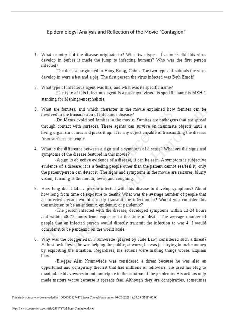 Bonus Assignment Movie Answers | PDF