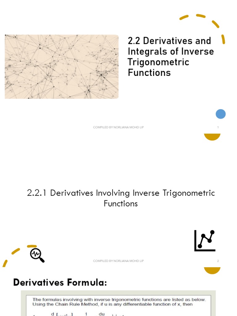 Inverse Trig Functions: Derivatives & Integrals | PDF