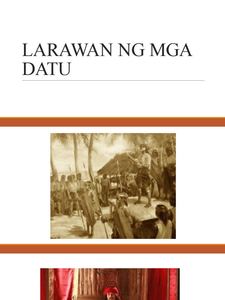 Gr. 7 Aralin 1 Larawan NG Mga Datu | PDF