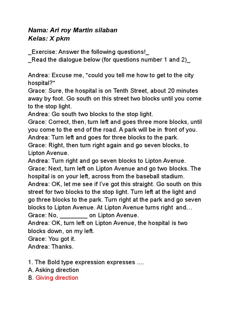 High School English Exercises | PDF