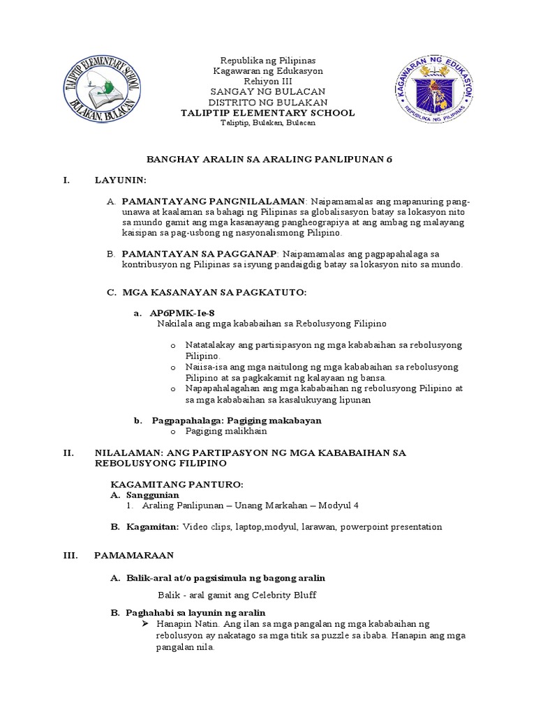 Cot DLP Q1 Ap6 | PDF