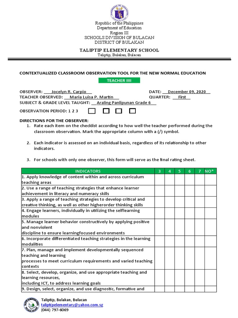 Taliptip Elementary School | PDF | Applied Psychology | Educational ...