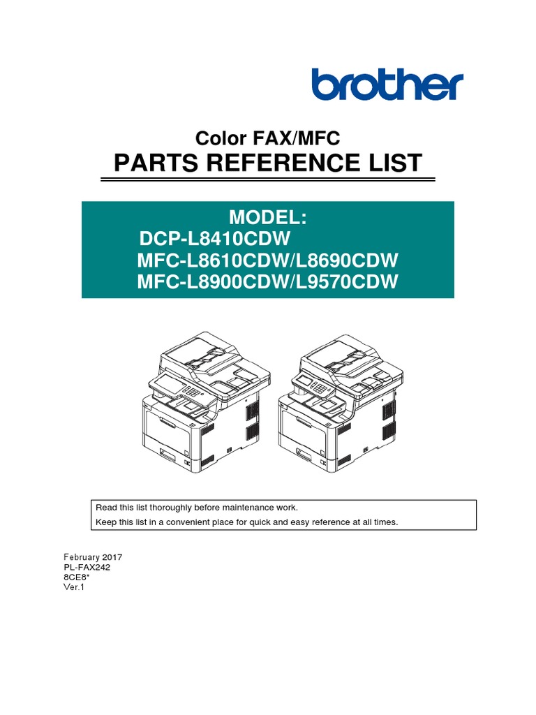 Color Fax Parts Reference Guide | PDF | Office Equipment | Manufactured ...