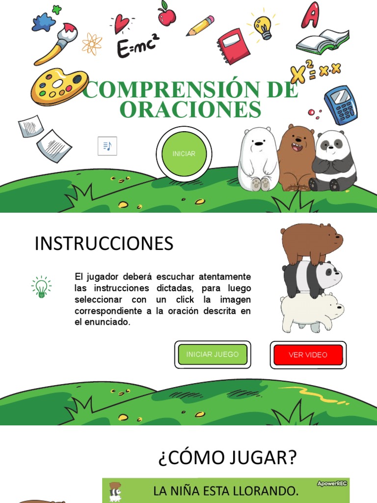 Comprensión de Oraciones Simples | PDF