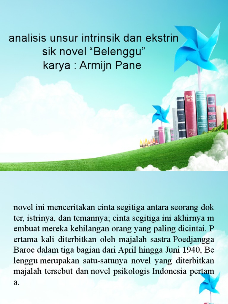 Analisis Unsur Intrinsik Dan Ekstrinsik Novel Belenggu | PDF | Puisi | Fiksi Umum