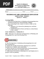 Grade 6 DLL TLE Q2 Week 1 | PDF | Cognition | Learning