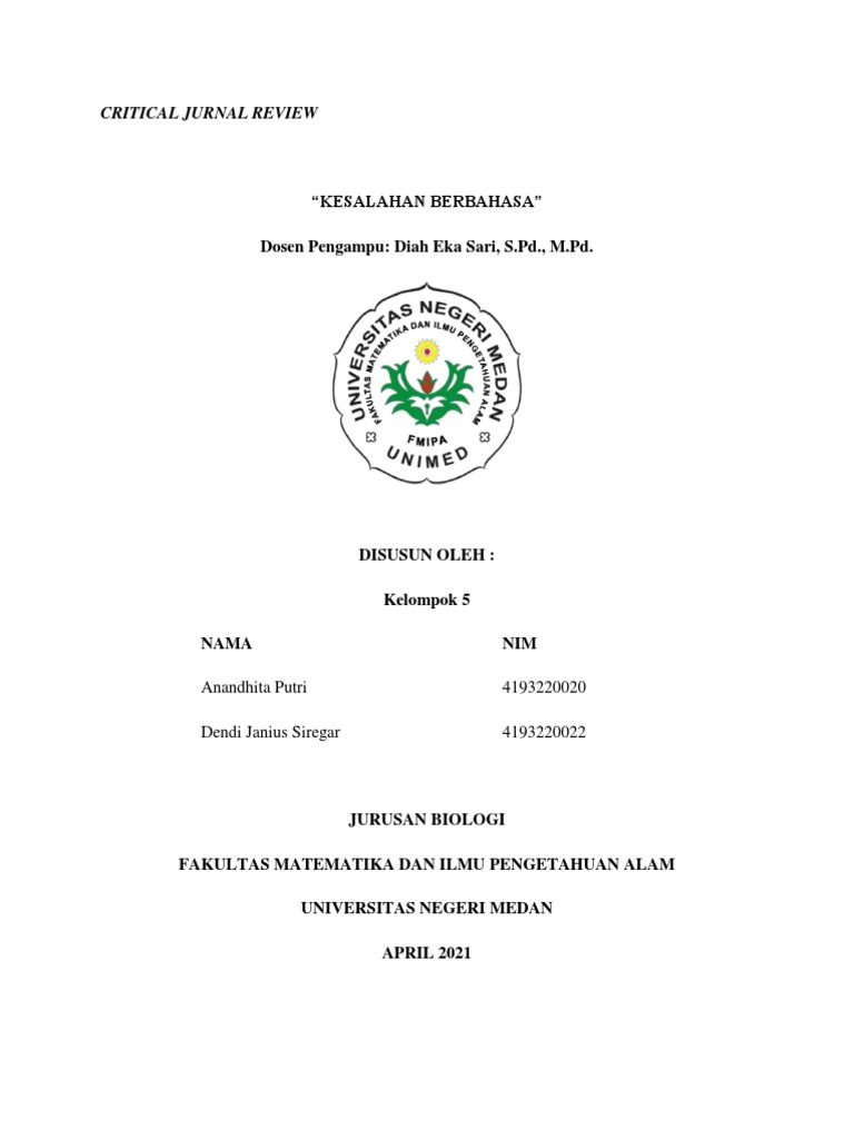 CJR B.indonesia - Kelompok 5 | PDF