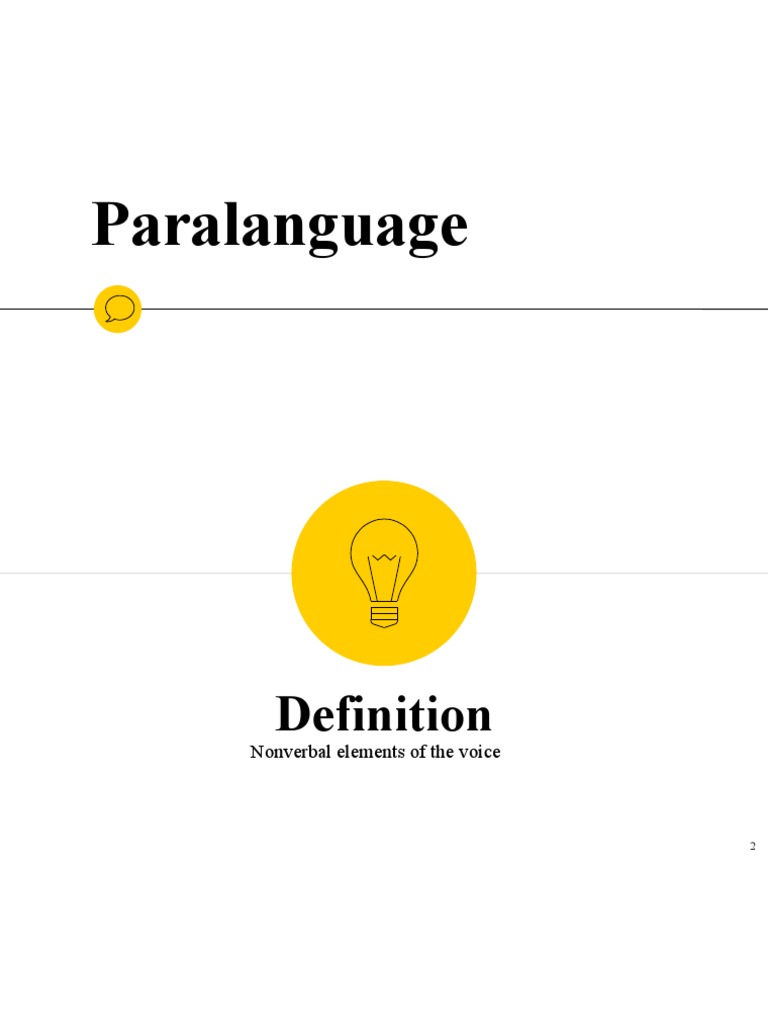 Paralanguage | PDF | Language Arts & Discipline | Self-Improvement