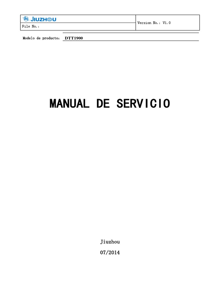 Manual de Servicio en Español - AVS Plus DTT1900h 140919 | PDF ...