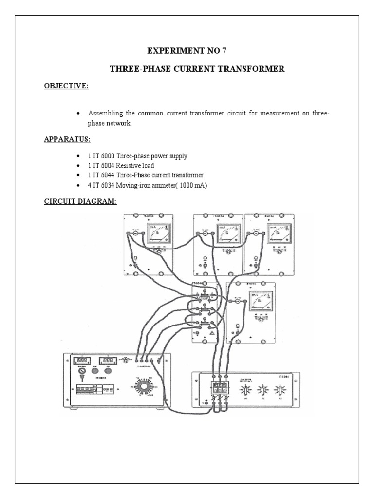 Three-Phase Current Transformer | PDF | Transformer | Power (Physics)