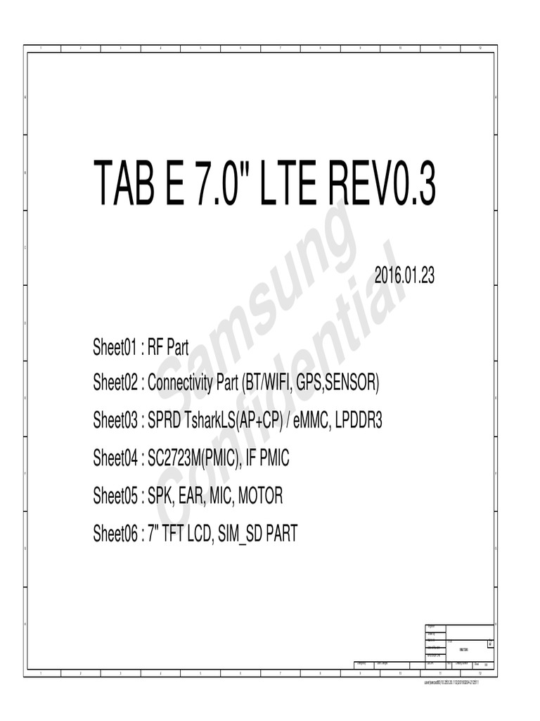 SM-T285 REV0.3A 회로 배치 0204 | PDF | Information Appliances | Film And ...