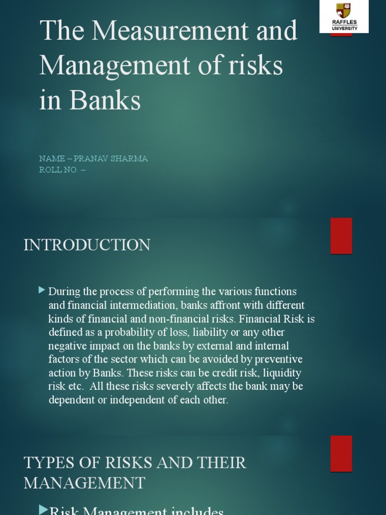 The Measurement and Management of Risks in Banks | PDF | Liquidity Risk ...