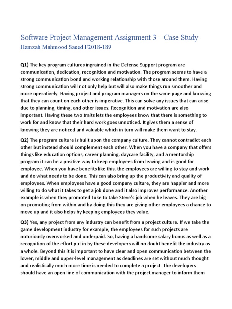 Software Project Management Assignment 3 | PDF | Human Nature | Economies