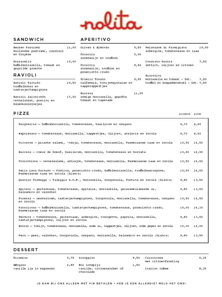 Nolita Menu Tijdelijk FINAL 03 | PDF
