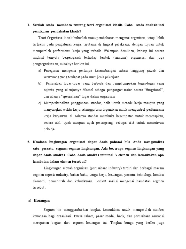 EKMA 4157-Organisasi | PDF