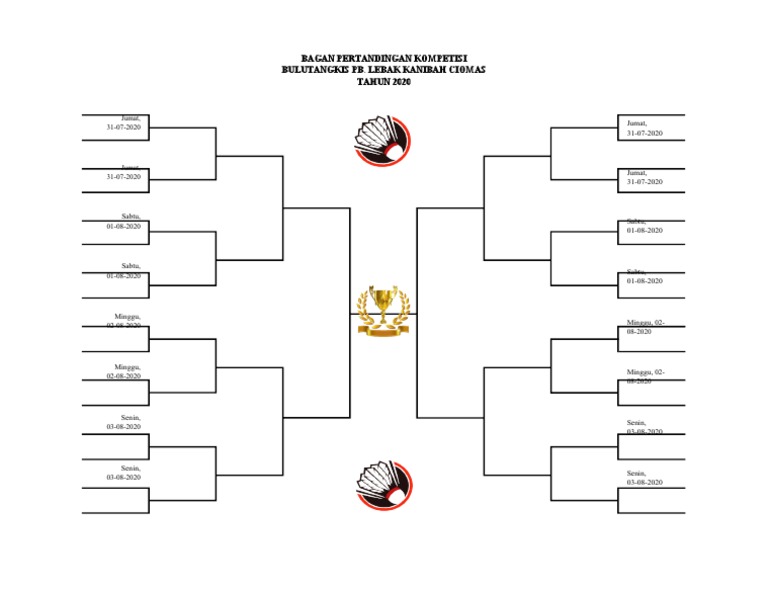 Bagan Turnamen Badminton | PDF