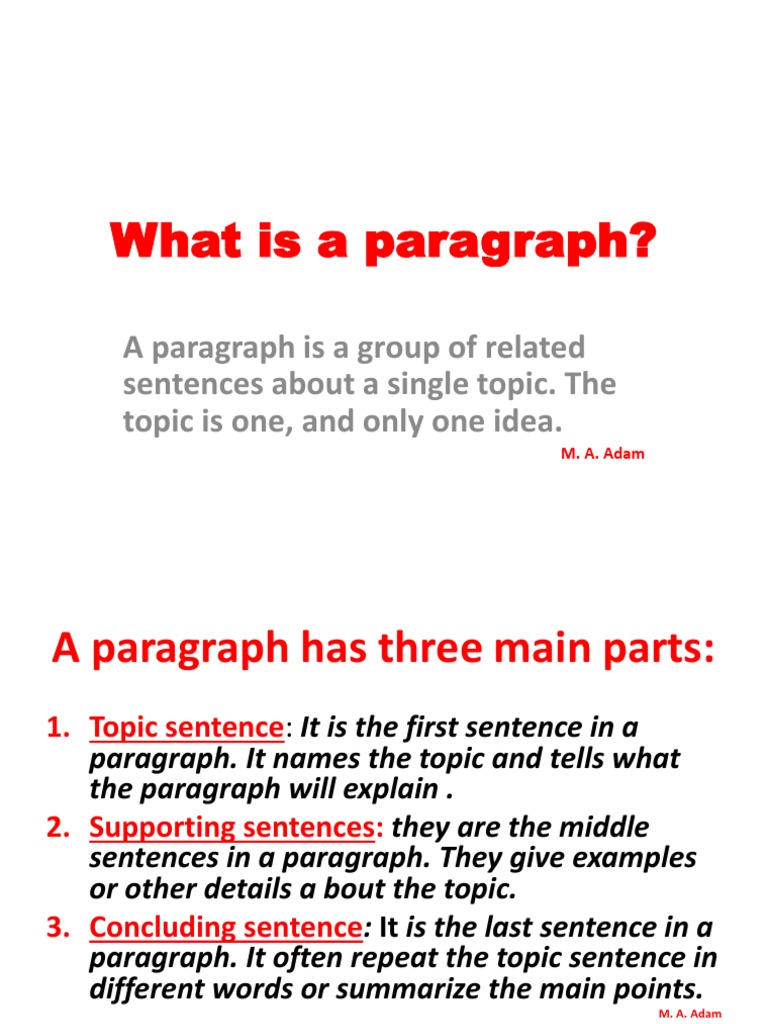 Understanding Paragraph Structure | PDF