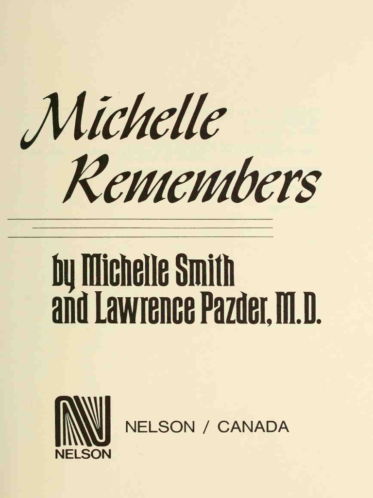 LIBRO Michelle Remembers | PDF | Physician | Medicine