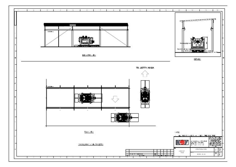Load Out Plan for Structural Components at the Jetty Area, Drawing ...
