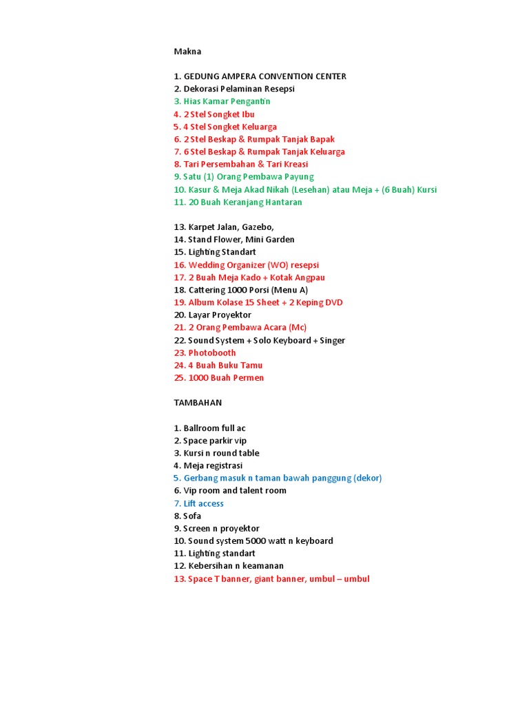 Rencana Nikah RR | PDF