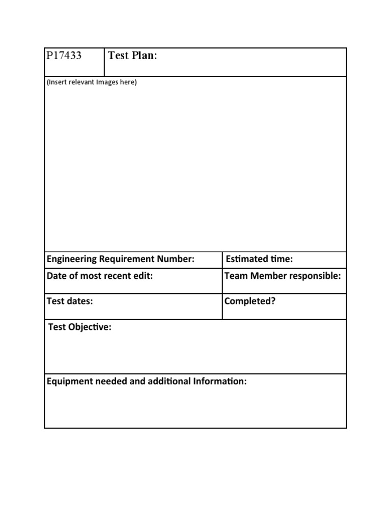 Test Plan Cover Page Template | PDF | Computers