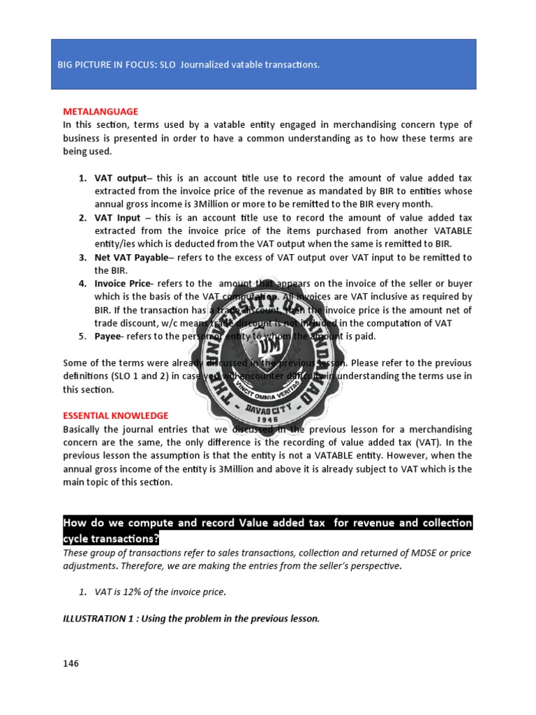 Vatable Transactions | PDF | Value Added Tax | Invoice