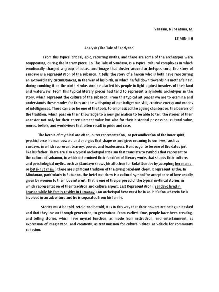 The Tale of Sandayo: An Analysis of Archetypes and Cultural Symbols ...