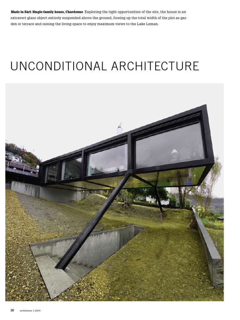 Unconditional Architecture: Made in Sàrl: Single-Family House ...