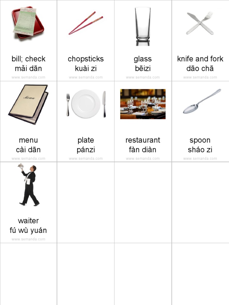 Chinese Restaurant Vocabulary Guide | PDF