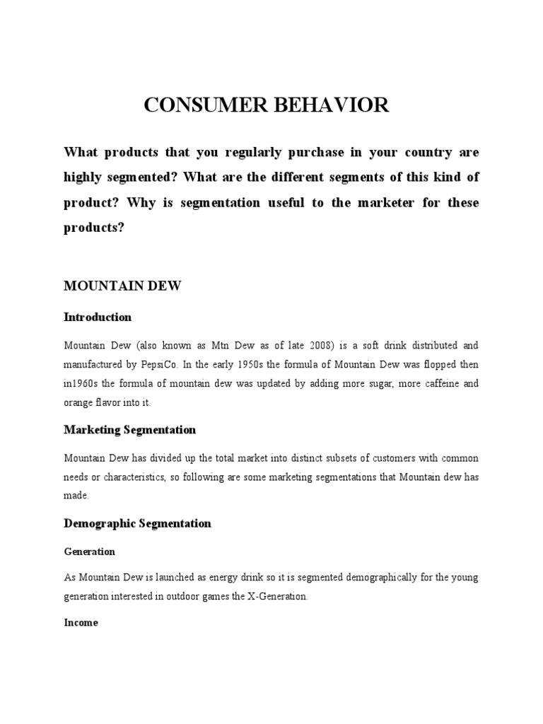 Consumer Behavior: Generation | PDF | Market Segmentation | Consumer Behaviour