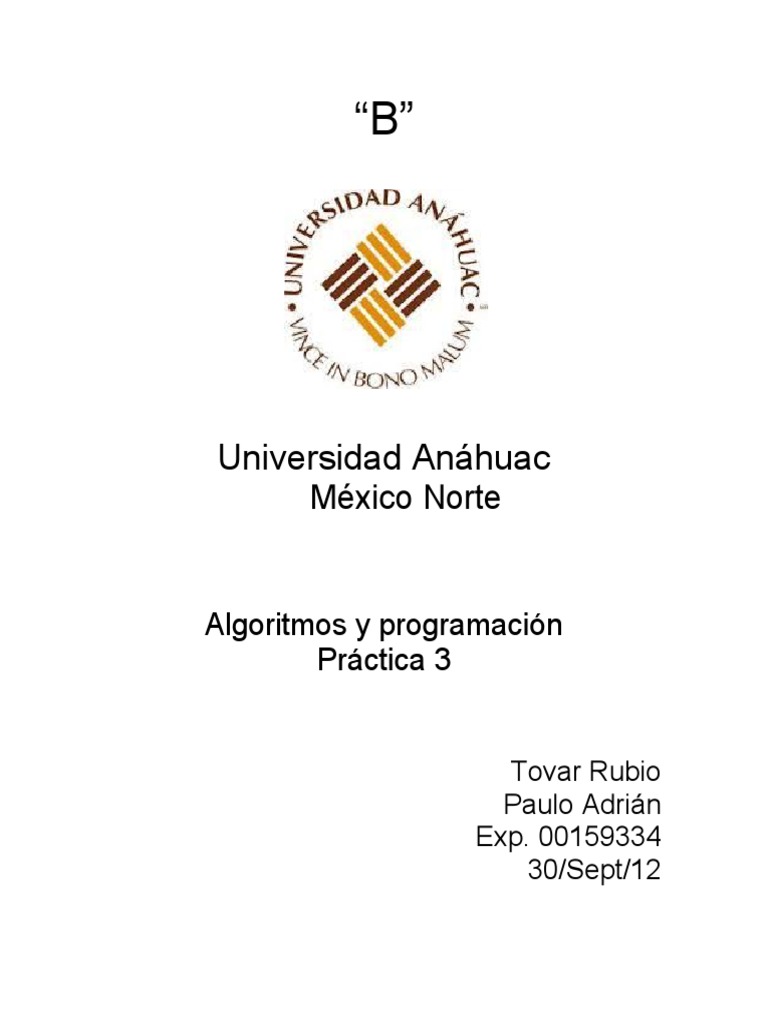 PRAC3 Algoritmos | PDF | Ingeniería Informática | Ingeniería de software