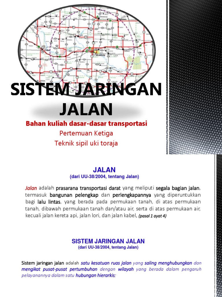 Sistem Jaringan Jalan dan Klasifikasinya | PDF | Sains & Matematika ...