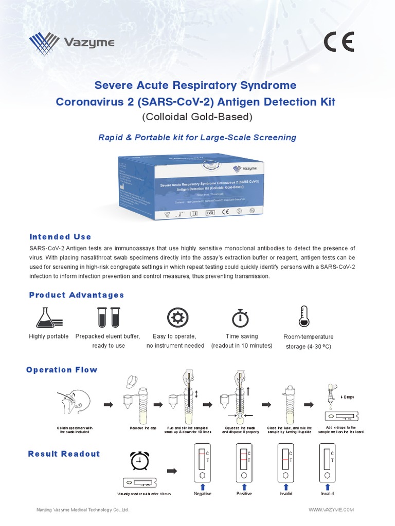 Vazyme Antigen Test Brochure | PDF | Virology | Medicine