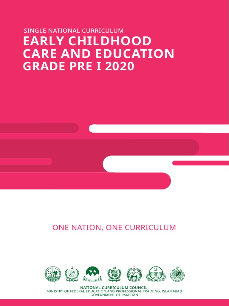 Single National Curriculum for Pre-1 | PDF | Early Childhood Education ...