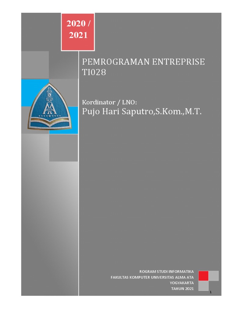 RPS Pemrograman Enterprise | PDF