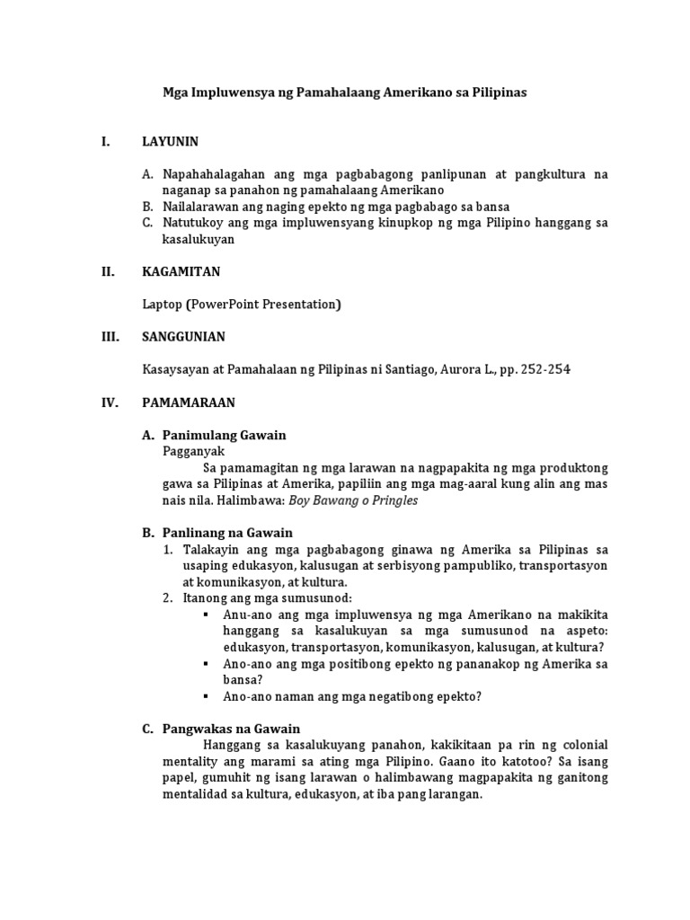 Lesson Plan in AP | PDF