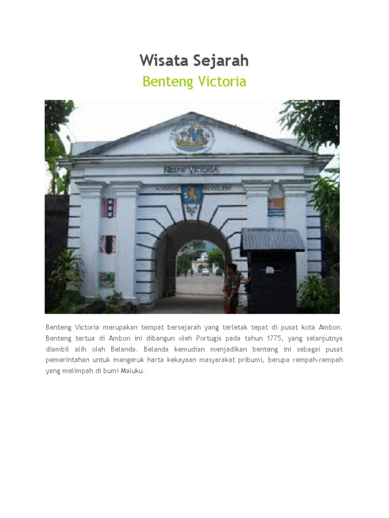 Wisata Sejara Di Ambon | PDF
