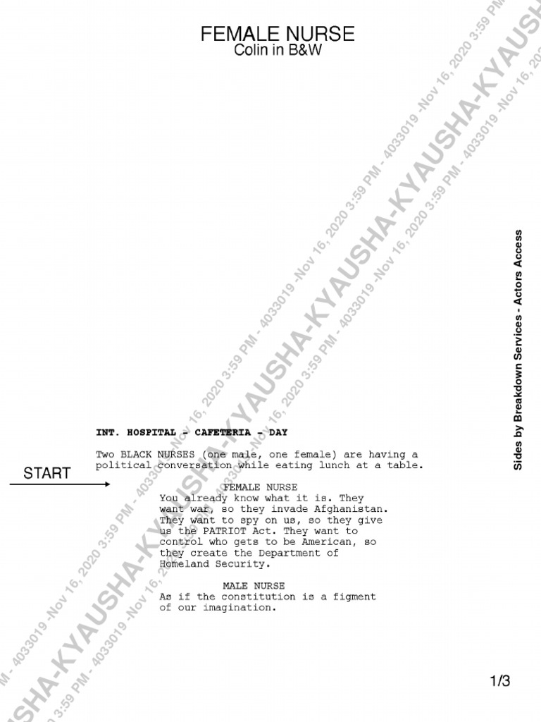 Female Nurse | PDF