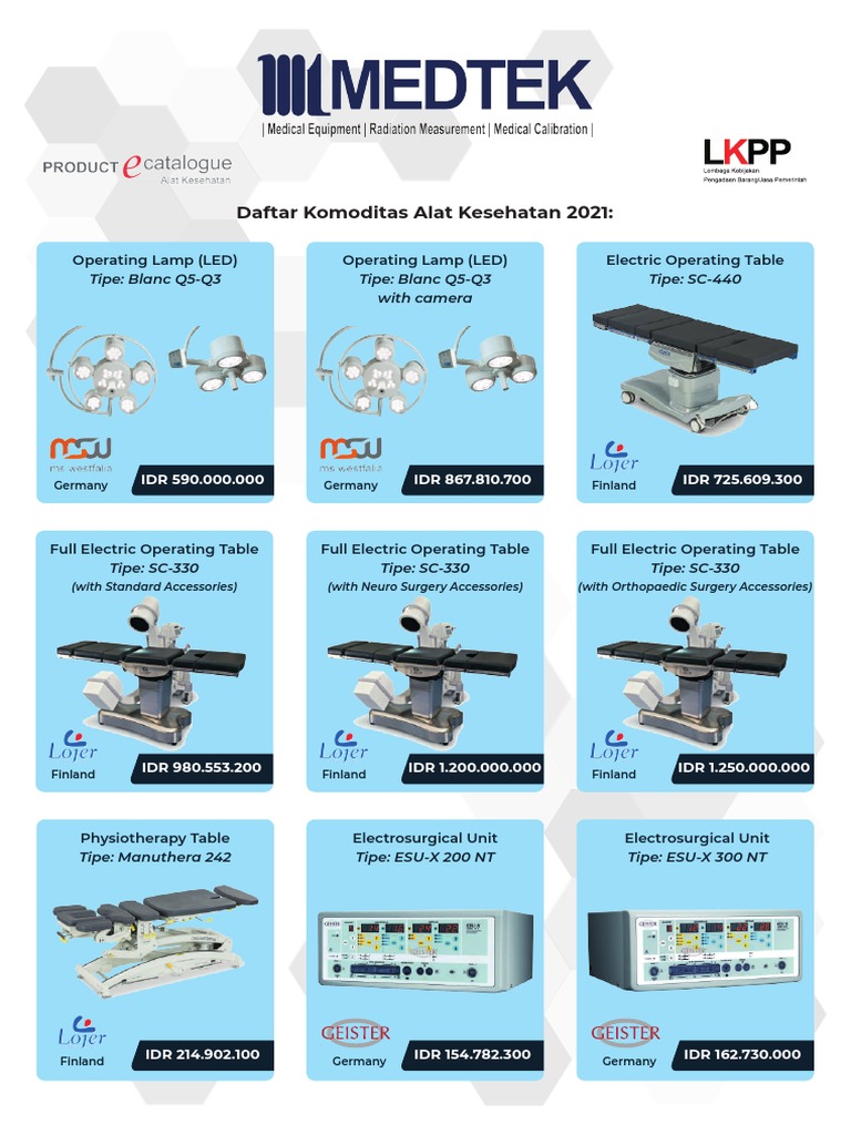 Brosur Katalog Medtek 2021 | PDF | Medical Treatments | Medical Procedures