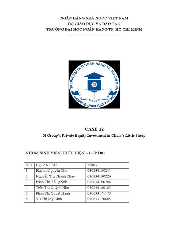 CHIẾN LƯỢC KDQT CASE 12 D01 | PDF