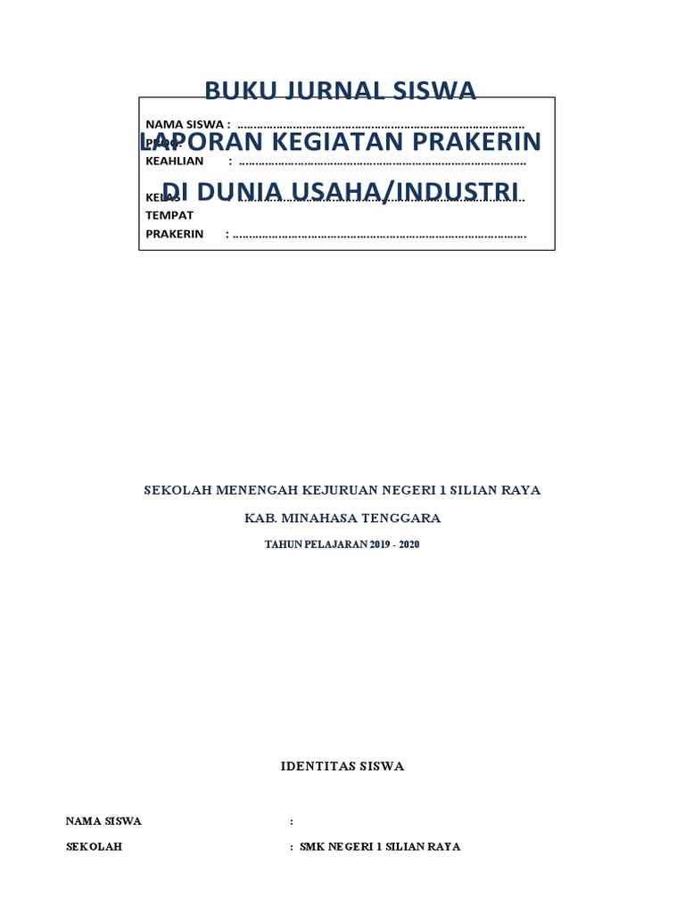Panduan Prakerin SMK TKR 2019-2020 | PDF | Karier & Perkembangan